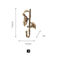 Golden Nature-Inspired Decorative Wall Hooks – Vista Modern Living