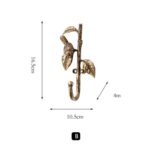 Golden Nature-Inspired Decorative Wall Hooks – Vista Modern Living